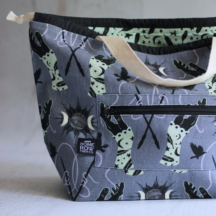 Drey Project Bag by Homerow Handcraft - Wool Magic - Shadow – Toil ...